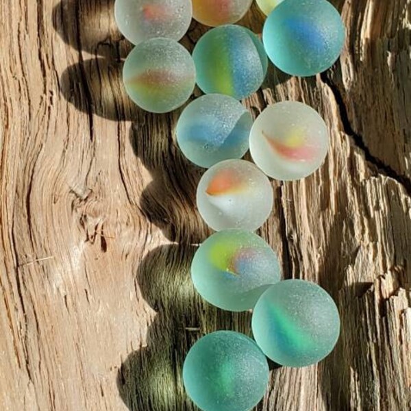 16 Shades of Blue! Genuine Sea Glass Marbles All Shades of Blue ...