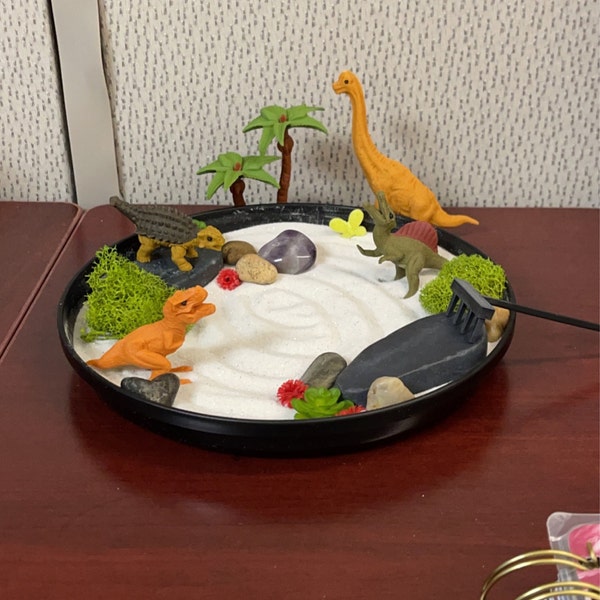 Dinosaur Zen Garden Jurassic T-rex Dino Mindful Work From Home Gift ...