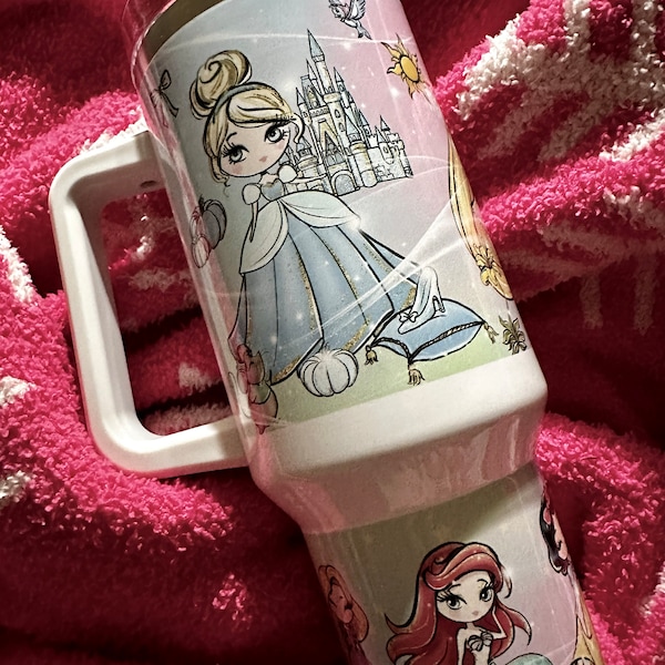 Magic Princess Friends 40 Oz Tumbler | 40 Oz Tumbler| Travel Mug | 40 ...
