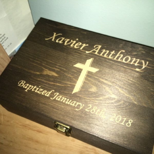 Boy First Communion Gift Memory Box, Cute Gift Idea for 1st Communion ...