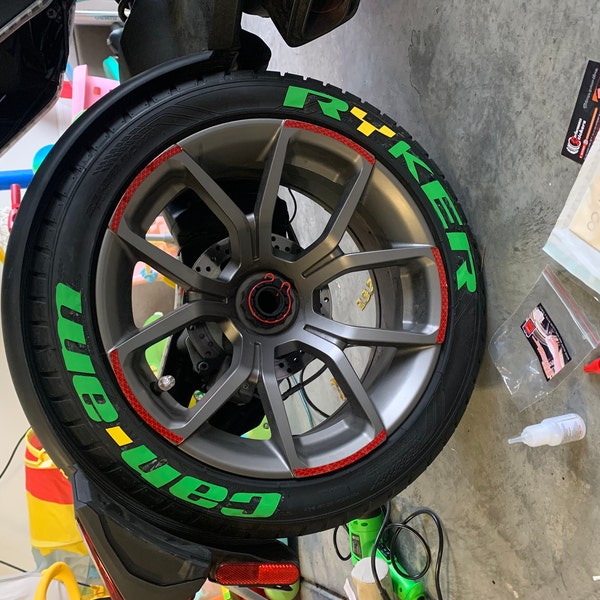 Tire Lettering Permanent SPYDER Can-am Raised Tyre Sticker Fits ...