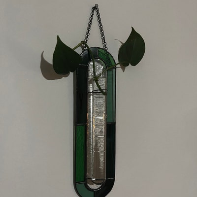 Hanging Stained Glass Plant Propagation/reed Diffuser - Etsy