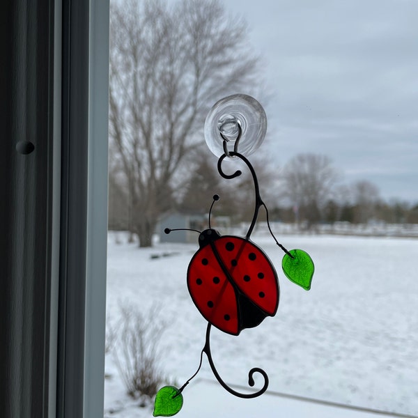 Ladybug Gifts Stained Glass Window Hangings New Mom Gift Custom Stained ...
