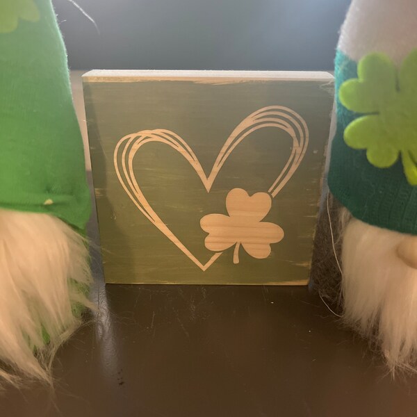 St Patrick/shamrock/shelf Sitter/tiered Tray/home Decor/farmhouse ...