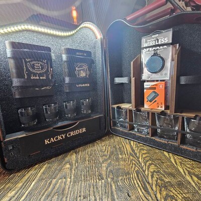 20 L Custom Jerry Can Mini Bar for a Gift, Chess Set Present for the ...