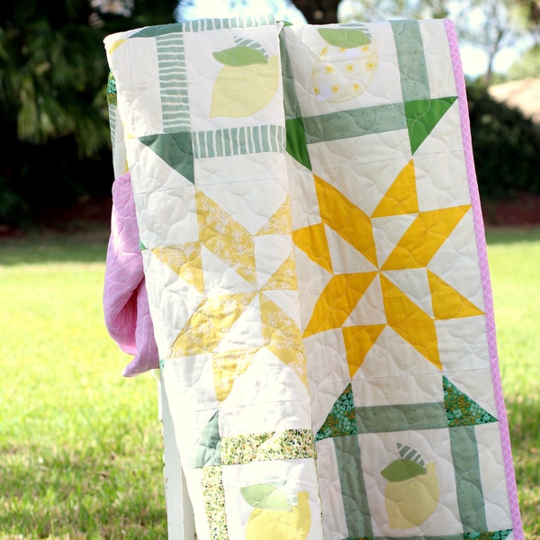 Lemon Fresh Quilt Pattern, PDF Quilt Pattern - Etsy