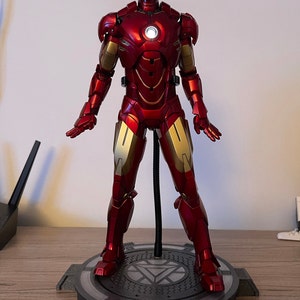 Circular 3D Printed Iron Man Stand for 1:6 Figures | Etsy
