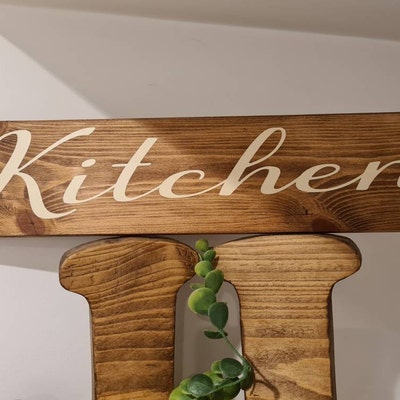 Country Kitchen Sign Wooden Kitchen Decor Kitchen Sign - Etsy UK