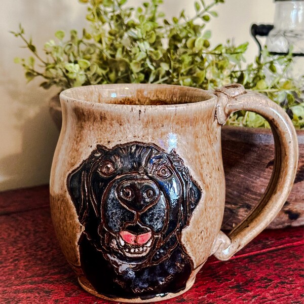 Custom Dog Mug Stoneware Pottery - Etsy
