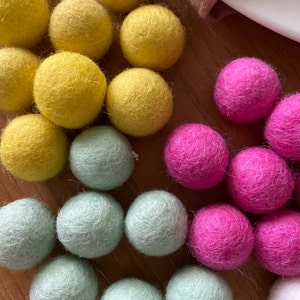 Color Chart for Wool Felt Balls Cutest Little Garlands Felt | Etsy