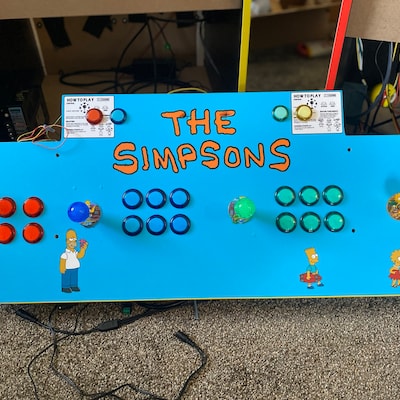 Simpsons Arcade1up 4 Player to 2player Conversion Panel Only - Etsy