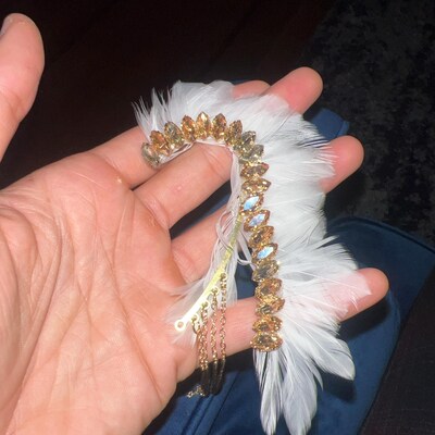 Cleopatra Wig is a Festival Headdress, Goddess Crown. Gold Rave Head ...