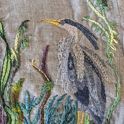 Heron Embroidery Hoop Art Pattern Instant Download Bird Hand Embroidery ...