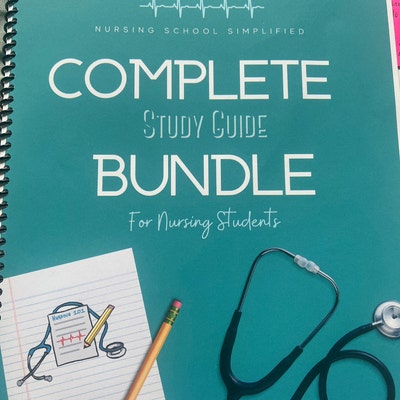 DIGITAL Complete Study Guide Bundle for Nursing Students Nursing Notes ...