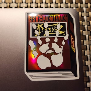 Sakura Card Glossy Metallic Sticker - Etsy