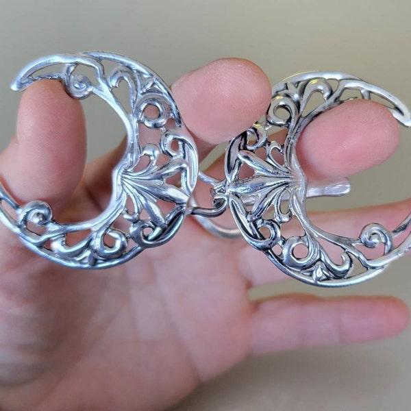 Moon Cloak Cloakclasp Double Moon Cape Closure, Fibula, Penannular - Etsy