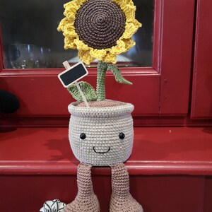 Crochet Sunflower in a Pot PATTERN Amigurumi Crochet - Etsy
