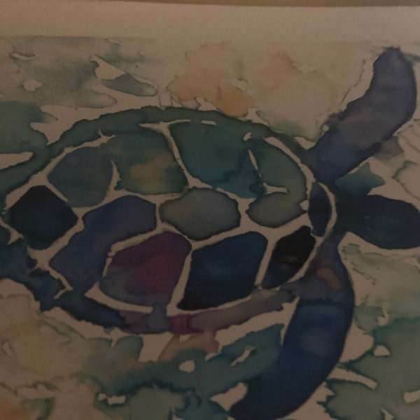 Mermaid & Dolphin Watercolor Art Prints - Etsy