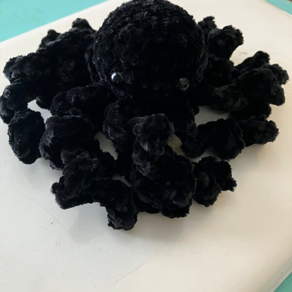 Crochet Velvet Octopus Plush - Etsy