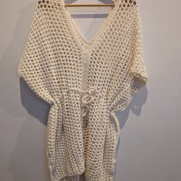 CROCHET PATTERN Pua Poa Beach Swimsuit Cover up | Sustainable Apparel ...