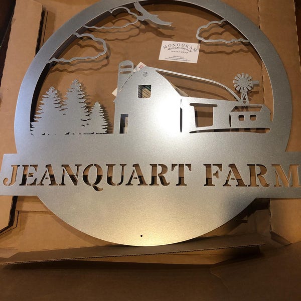Metal Farm Barn Sign-metal Sign - Etsy