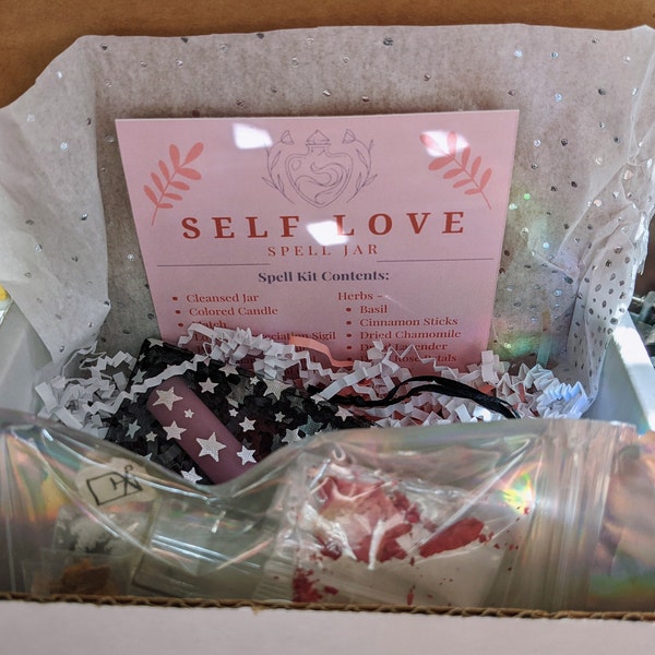 PREMADE SELFLOVE JAR | Self Love | Spell Jar | Spell Jar for Beginners ...