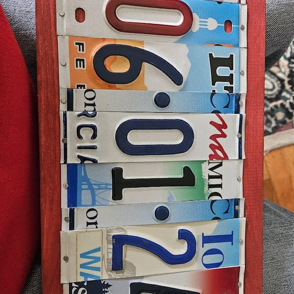Lot of 10 License Plate Number Spacer, Crafting License Plates & Signs ...