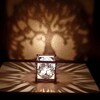 Hindu Mandala Sri Yantra Wooden Tealight Shadow Lantern Candle Holder ...