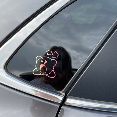 Kirby Inspired Decal for Car, Laptop, Game Console - Etsy