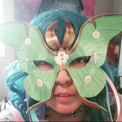 Custom Snow Leopard Leather Masquerade Mask - Etsy