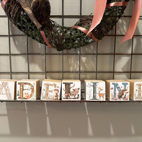 Woodland Alphabet Clipart - Cute Animal Letters | Woodland Animals ...