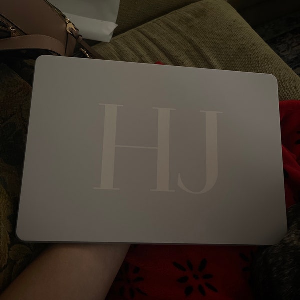 Custom Monogram MacBook Air M2 Case | Personalized Initials MacBook Pro ...