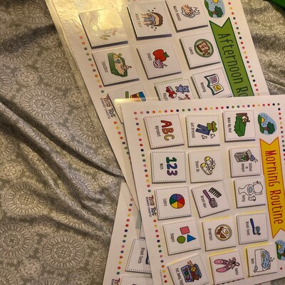 Daily Visual Schedule 120 Routine and Activity Cards, Includes Charts ...