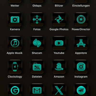 AMETAL Theme App Icon Set, Custom Icons for iPhone and Android Home ...