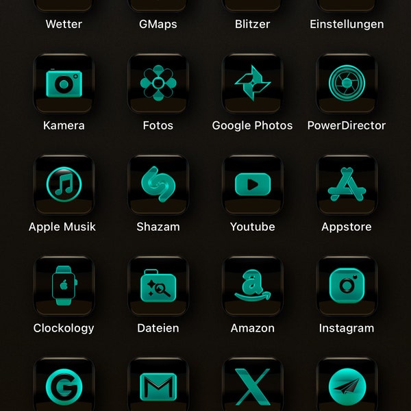 App Icons Set Ios Theme, Android Icon Pack, Ios 14 Icons, iPhone Icons ...