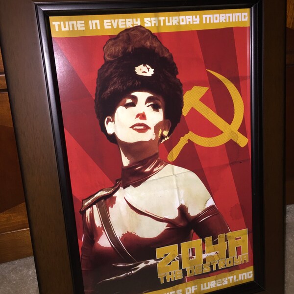 ZOYA the Destroya GLOW Wrestling Propaganda Print 11x17 Gorgeous Ladies ...