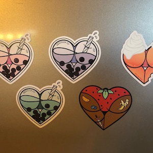 Devil Derrière Heart Shaped Vinyl Butt Sticker | Etsy