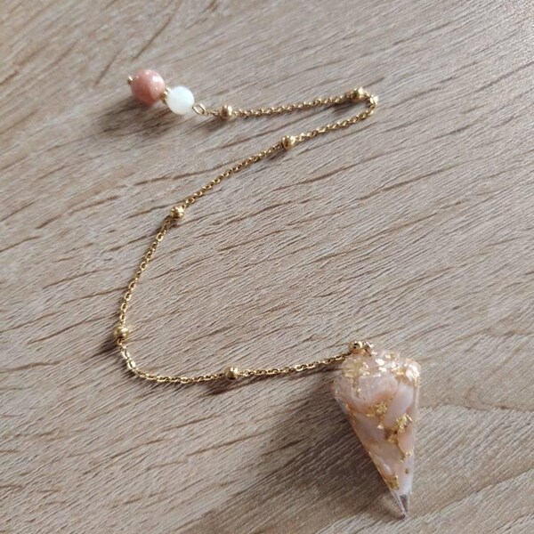 Gothic Gilded and Blue Obsidian Divinatory Pendulum, Resin Pendulum ...