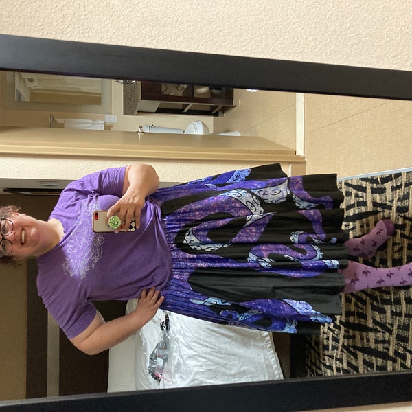 Big Scary Slime Midi Skirt With Pockets | Green Slime Dnd Monster ...