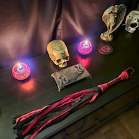 BDSM Paddle /cable Slapper Braided Leather by Agreeable Agony - Etsy