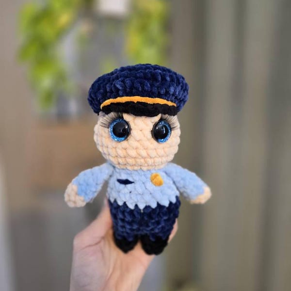 Crochet People, Amigurumi Policeman, Amigurumi Fireman, Amigurumi ...