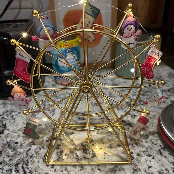 Personalized Photos Ferris Wheel/custom Name Night Light/valentine's ...