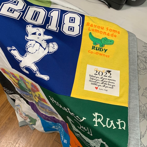 Custom Label for Graduates With Poem Graduation Quilt Shirt Memory Grad ...