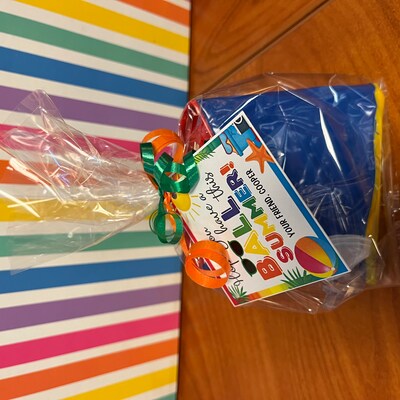 Hope You Have a Ball This Year Gift Tags, End of Term Gifts for Class ...