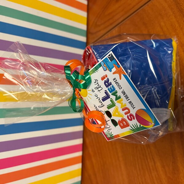 Hope You Have a Ball This Year Gift Tags, End of Term Gifts for Class ...