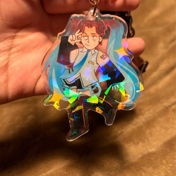 Jerma Jermiku Holographic Keychain - Etsy