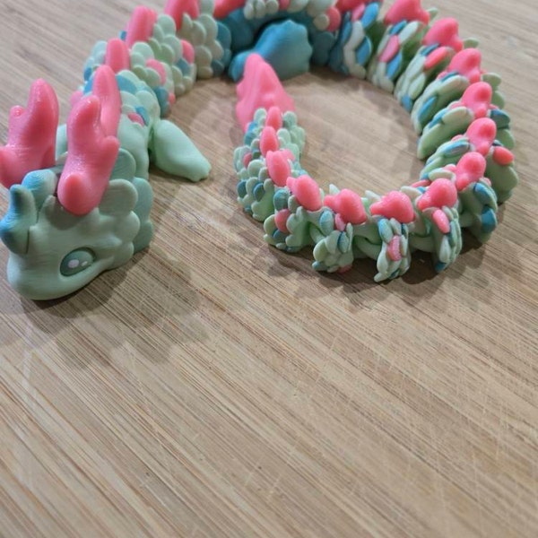 3D Printed Articulated Dragon | Kaida Fidget Spinner Stress Relief Toy ...