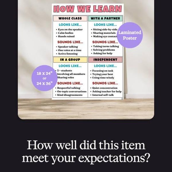 Turn and Talk Poster, How to Turn and Talk, Elementary Classroom ...