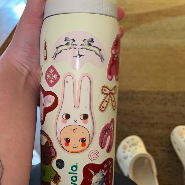 Illustrated Aesthetic Vinyl Sticker Sheet | Series 1 - Etsy