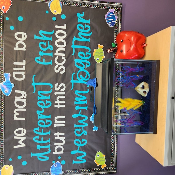 Different Fish Bulletin Board Kit: Classroom Decor - Etsy
